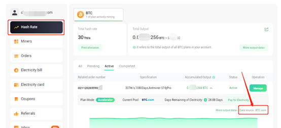 Introduction to Checking Plan's Output Data – Bitdeer Help Center