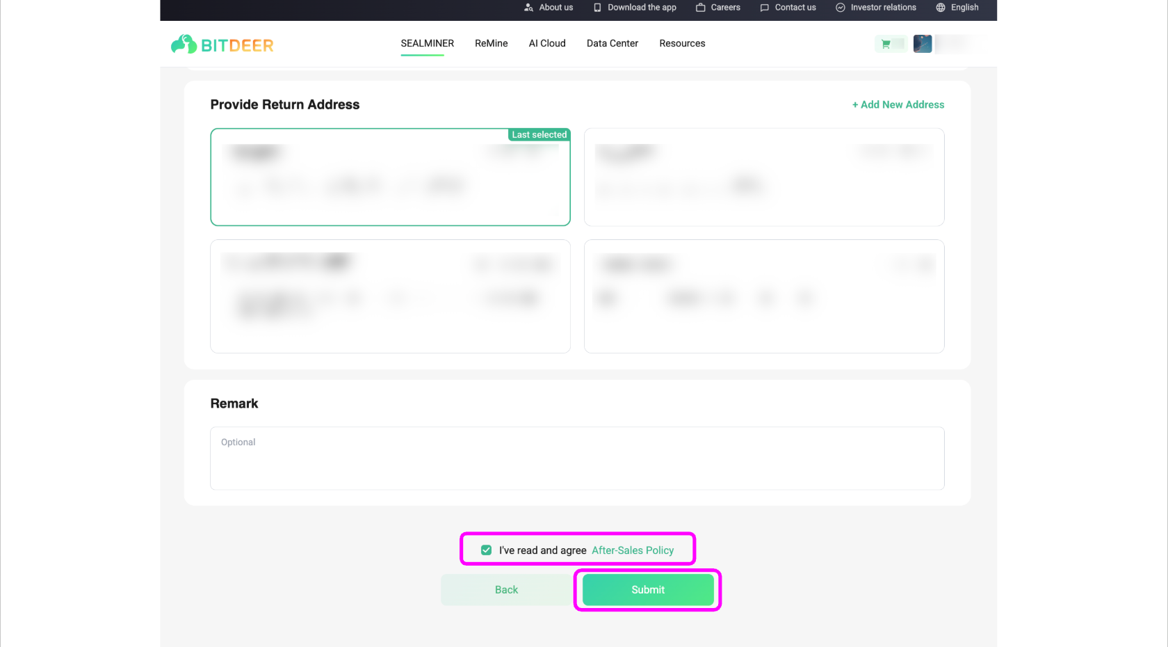 Creating A Repair Ticket – Bitdeer Help Center